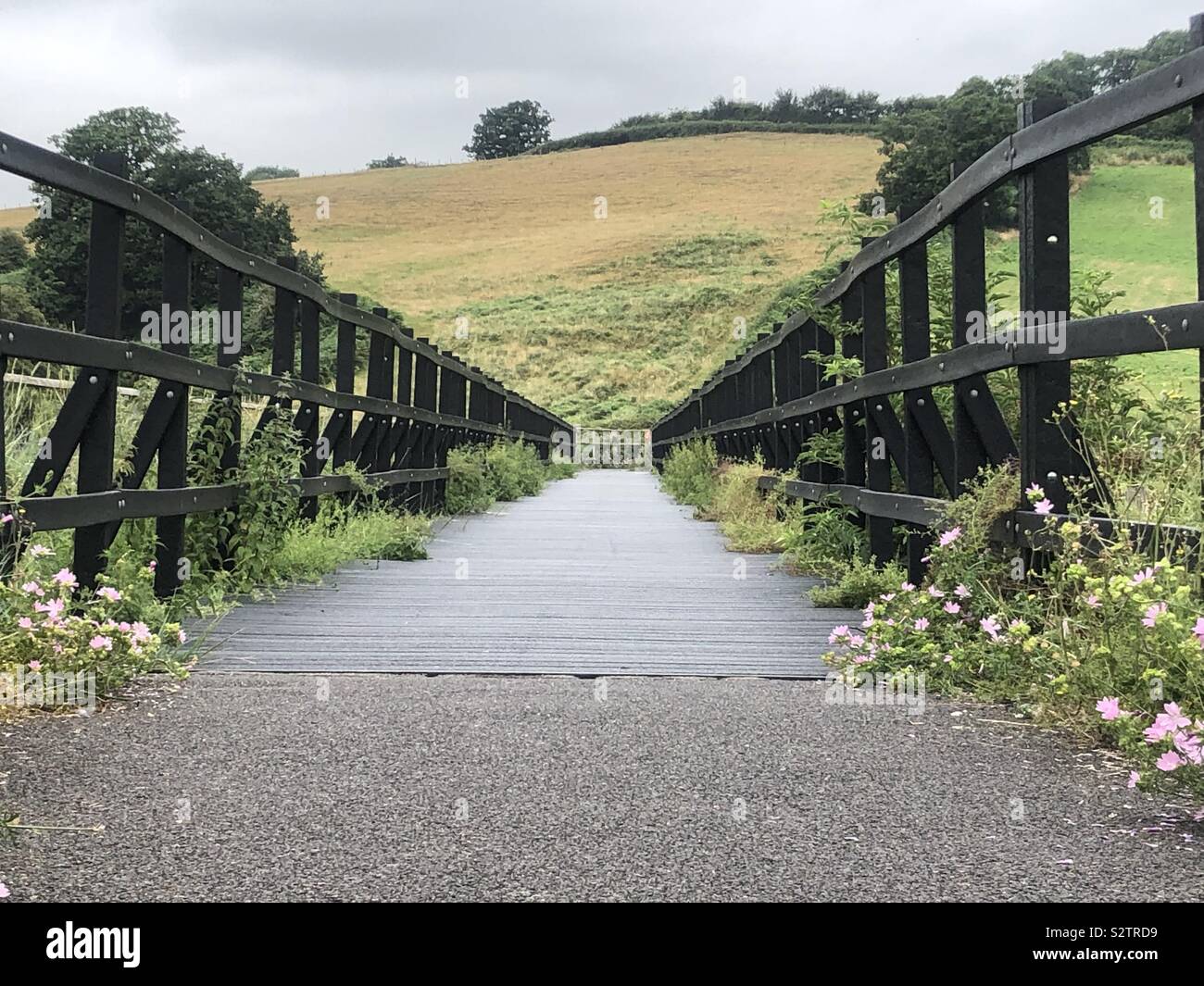 Cycle path bridge Stock Photo - Alamy