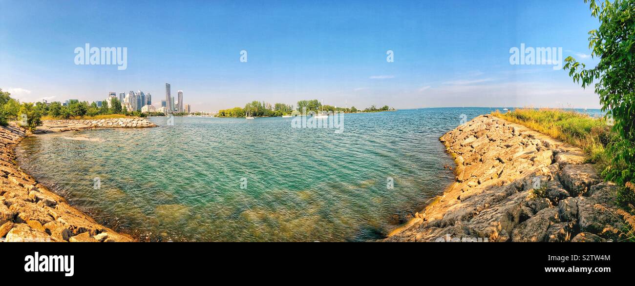 A panoramic view of Humber Bay in Toronto, Canada Stock Photo - Alamy