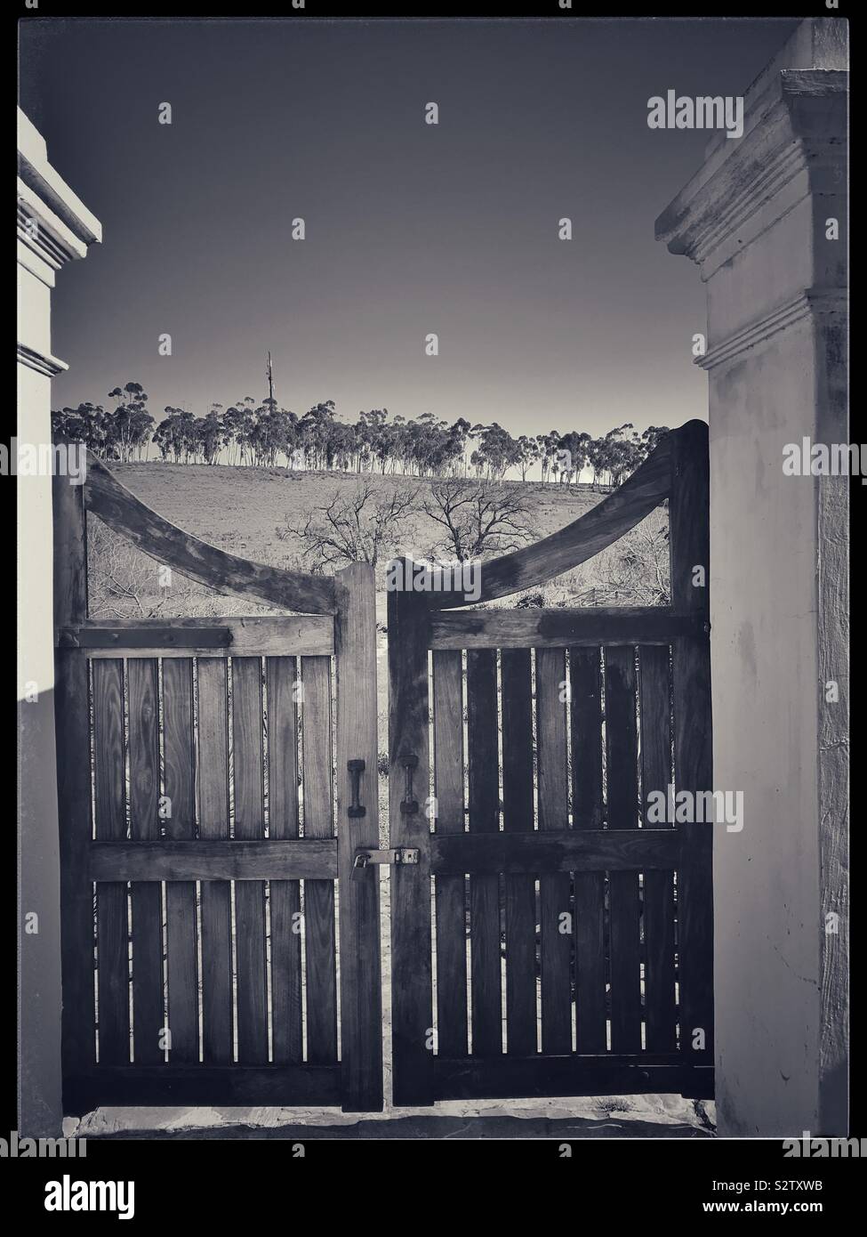 Wooden gates, Tulbagh, South Africa Stock Photo - Alamy