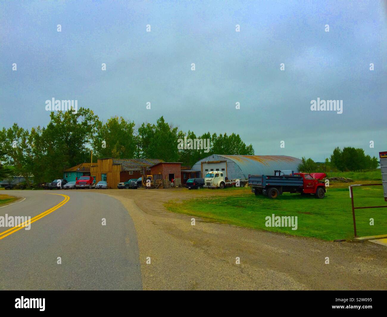 Main Street in Madden, Alberta, Canada Stock Photo - Alamy