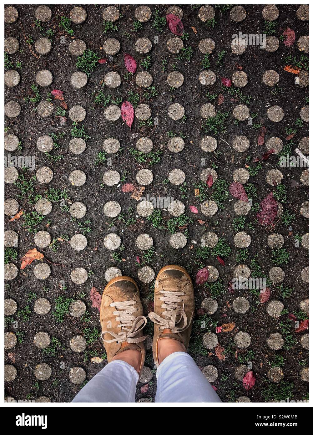 Feet on pavement with shoes hi-res stock photography and images - Alamy