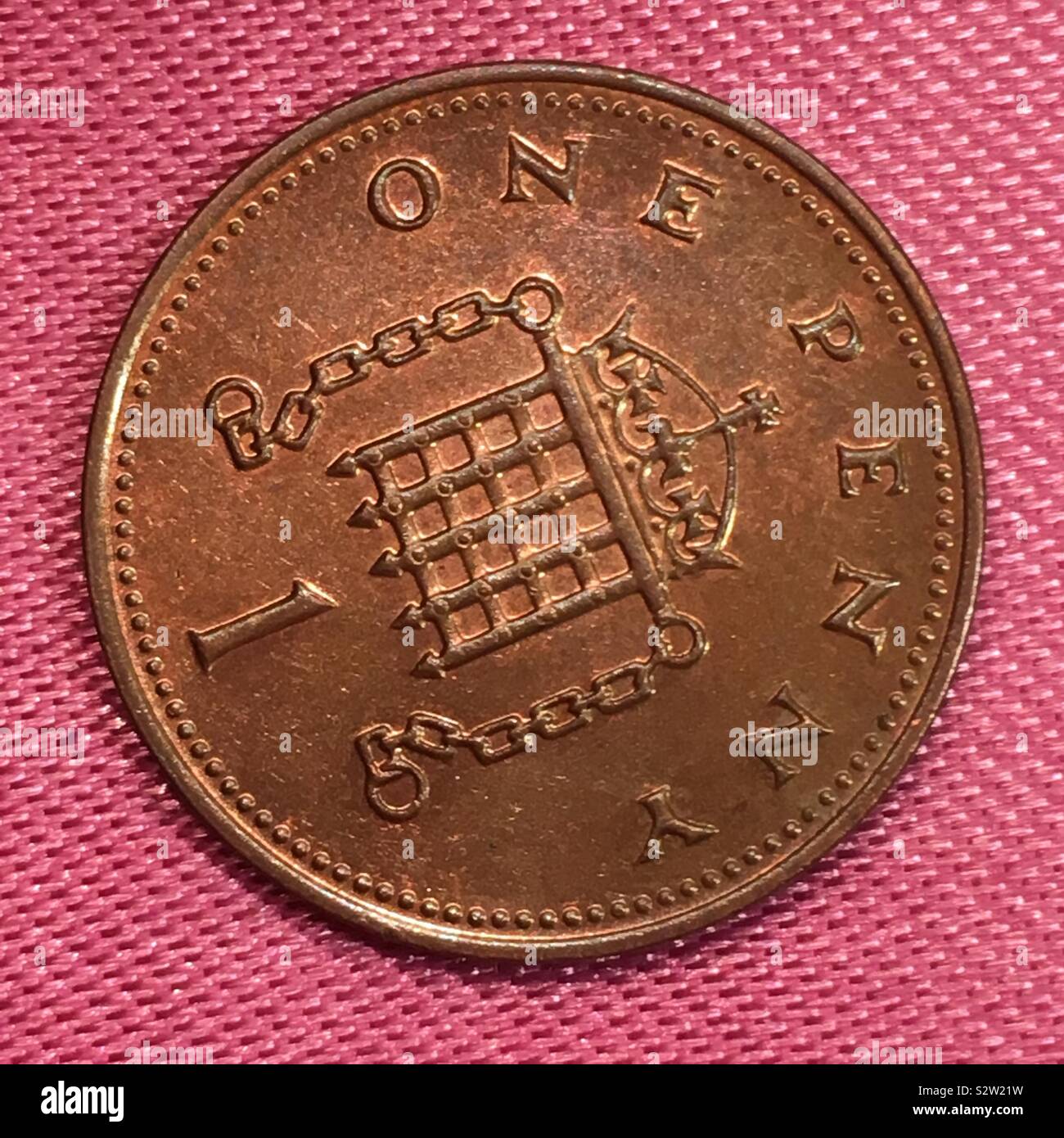 One penny coin Stock Photo - Alamy