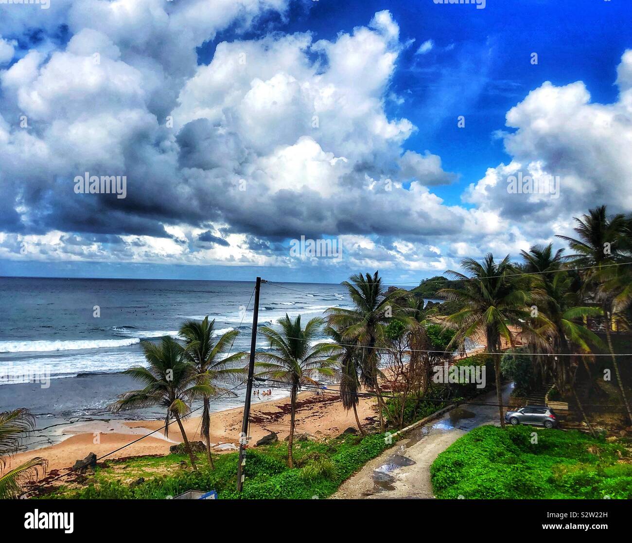 The view from Round House on the East Coast of Barbados Stock Photo - Alamy
