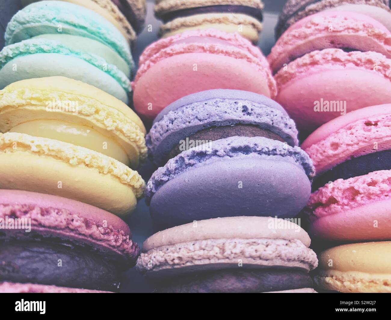Delicious fresh macarons Stock Photo - Alamy