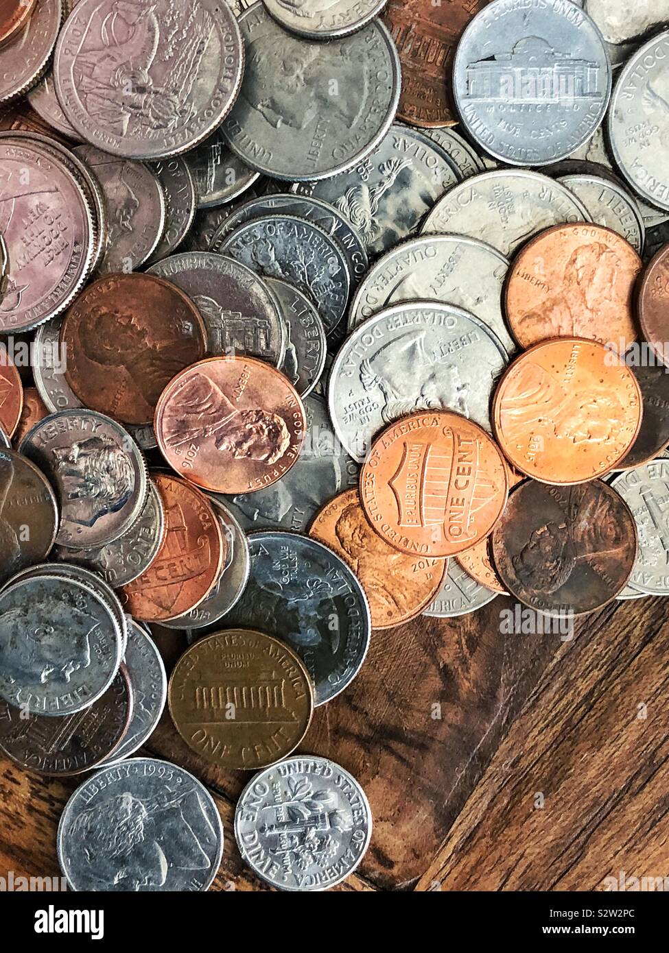 American currency coins hi-res stock photography and images - Alamy
