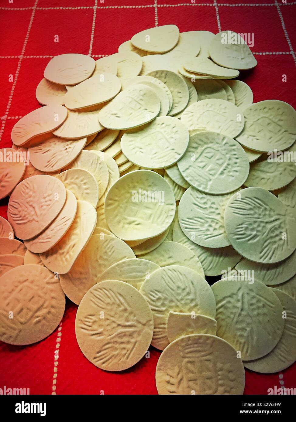 Croxetti pasta close up Stock Photo - Alamy