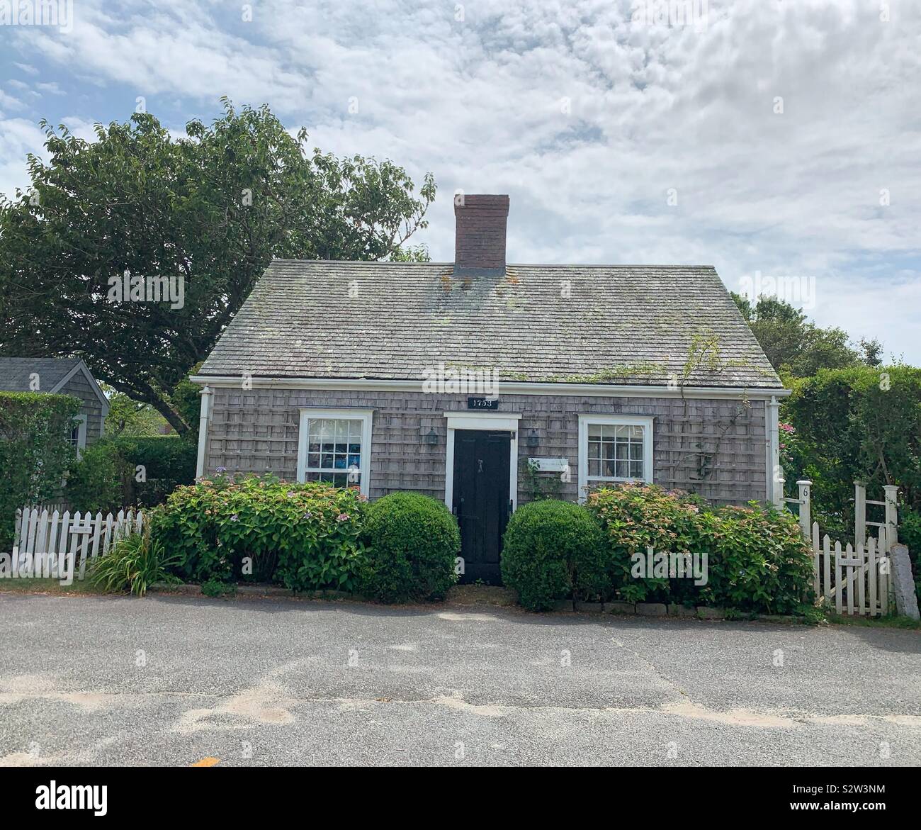 An old home in the town of Siasconset, Nantucket Island, Massachusetts ...