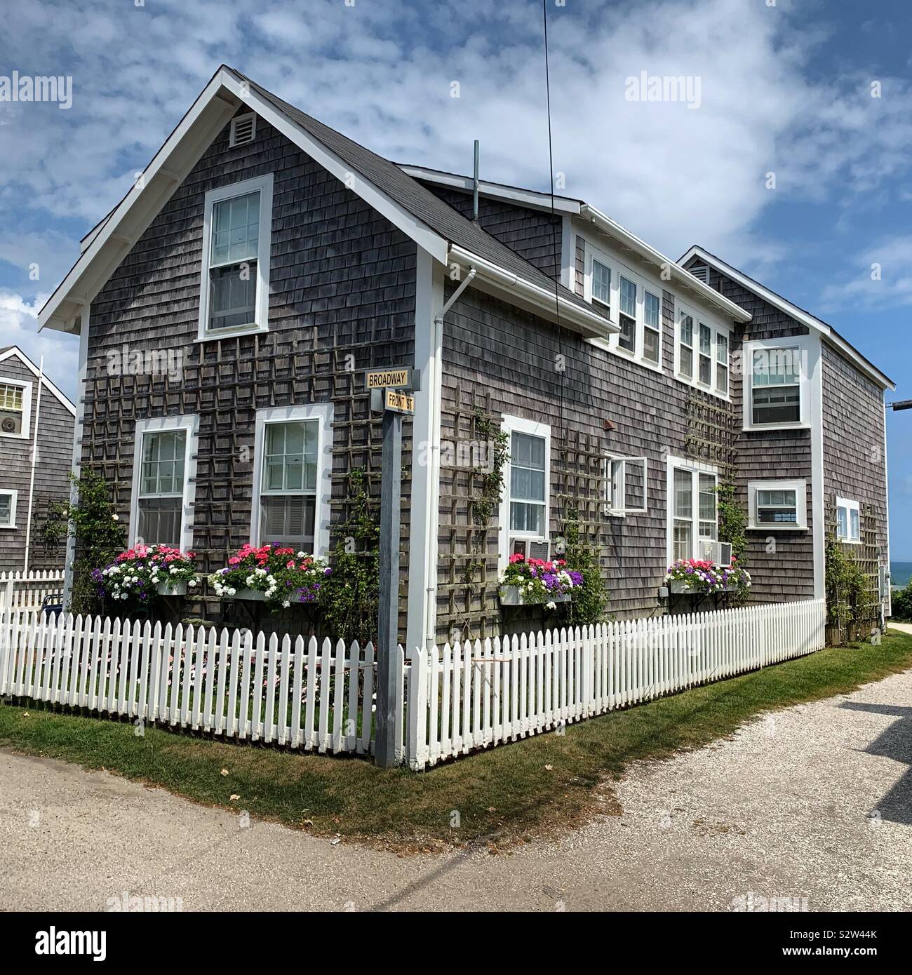 A home in the town of Siasconset, Nantucket Island, Massachusetts ...