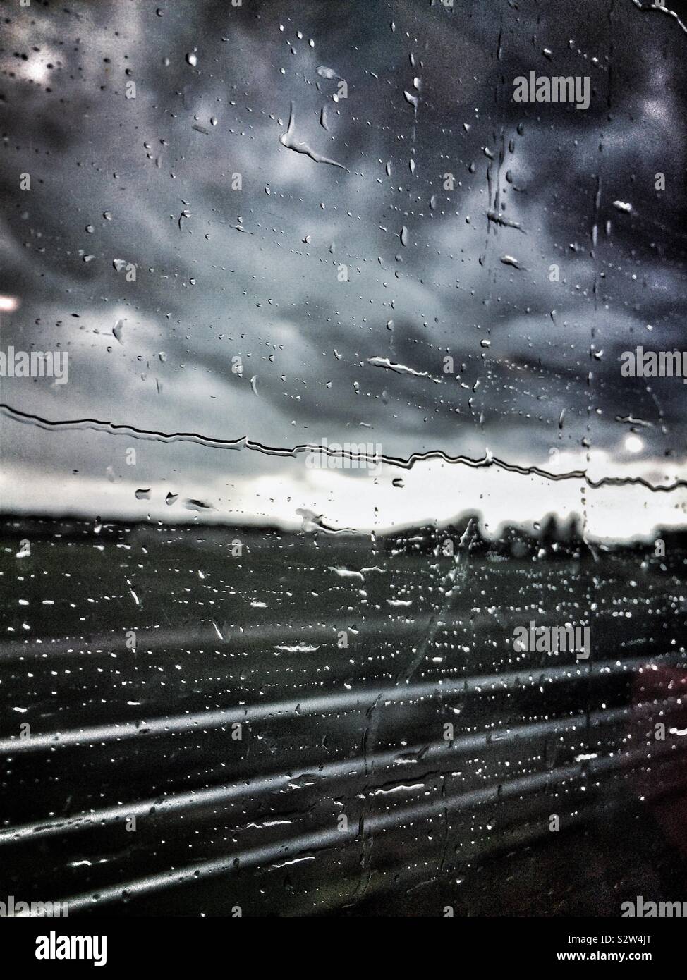 Train window rain hi-res stock photography and images - Alamy