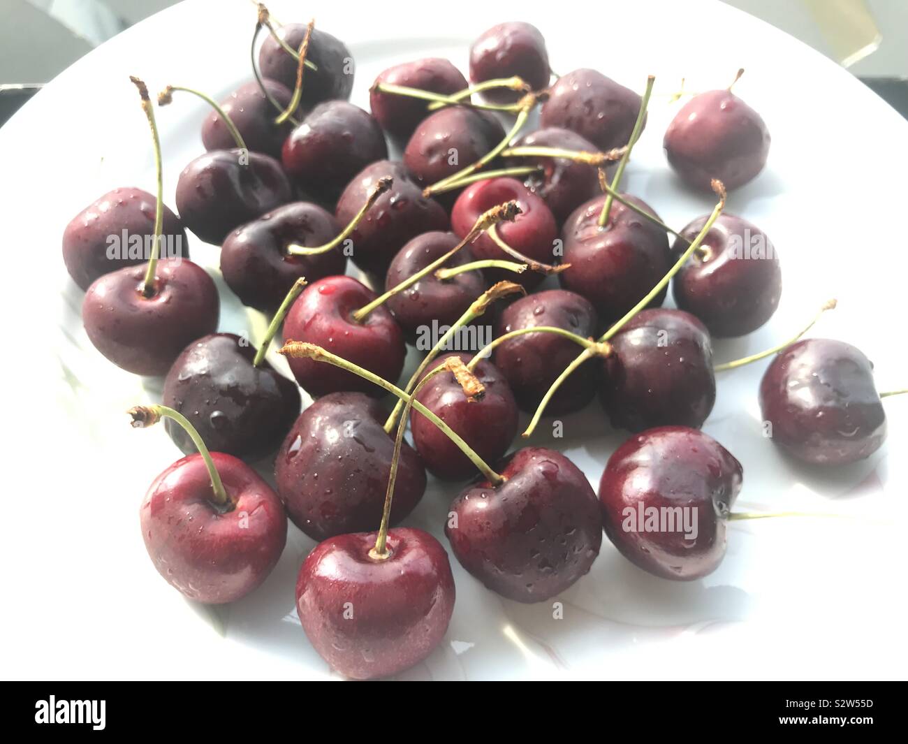 US cherries, , red cherries Stock Photo - Alamy
