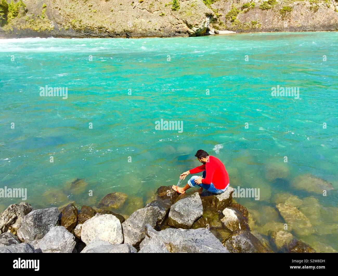 Elbow River, Banff National Park, Alberta, Canada Stock Photo - Alamy