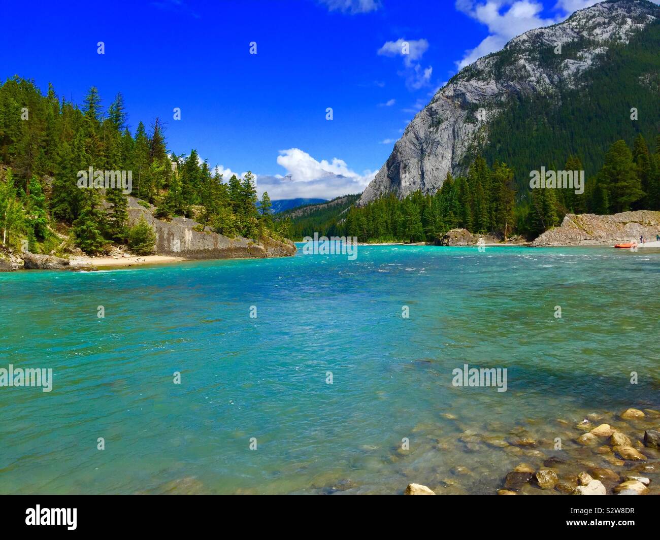 Bow River,Banff National Park, Alberta, Canada Stock Photo - Alamy