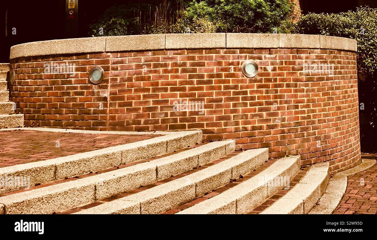 Steps and curved wall - outside an office building - Visa Europe ...