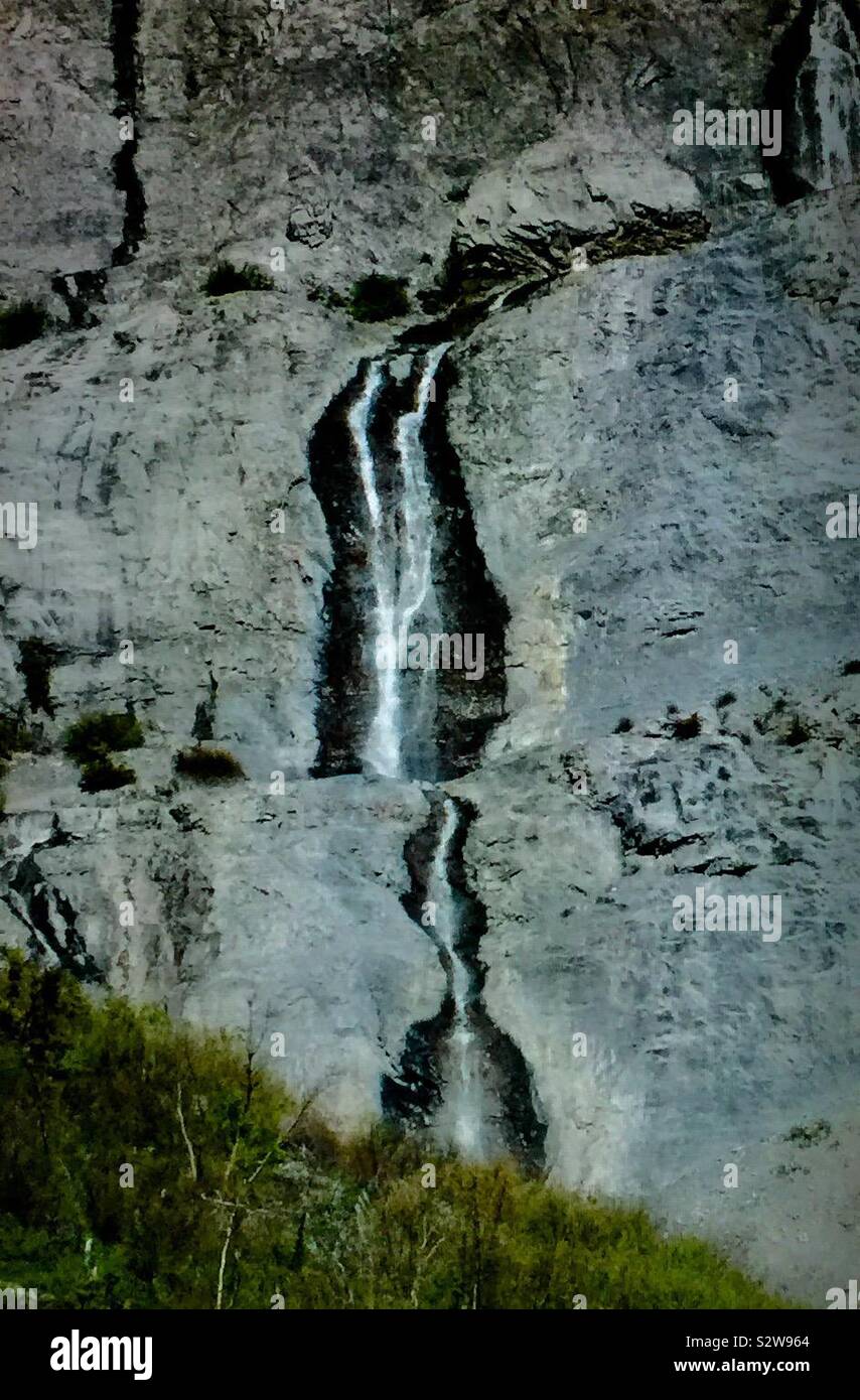 Cascade Falls, Banff National Park, Alberta, Canada Stock Photo - Alamy