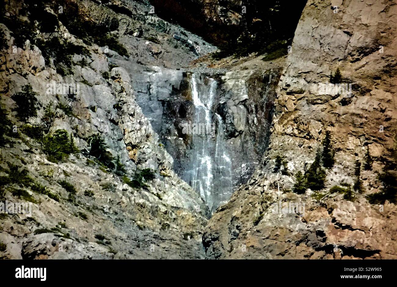 Cascade Falls, Banff National Park, Alberta, Canada Stock Photo - Alamy