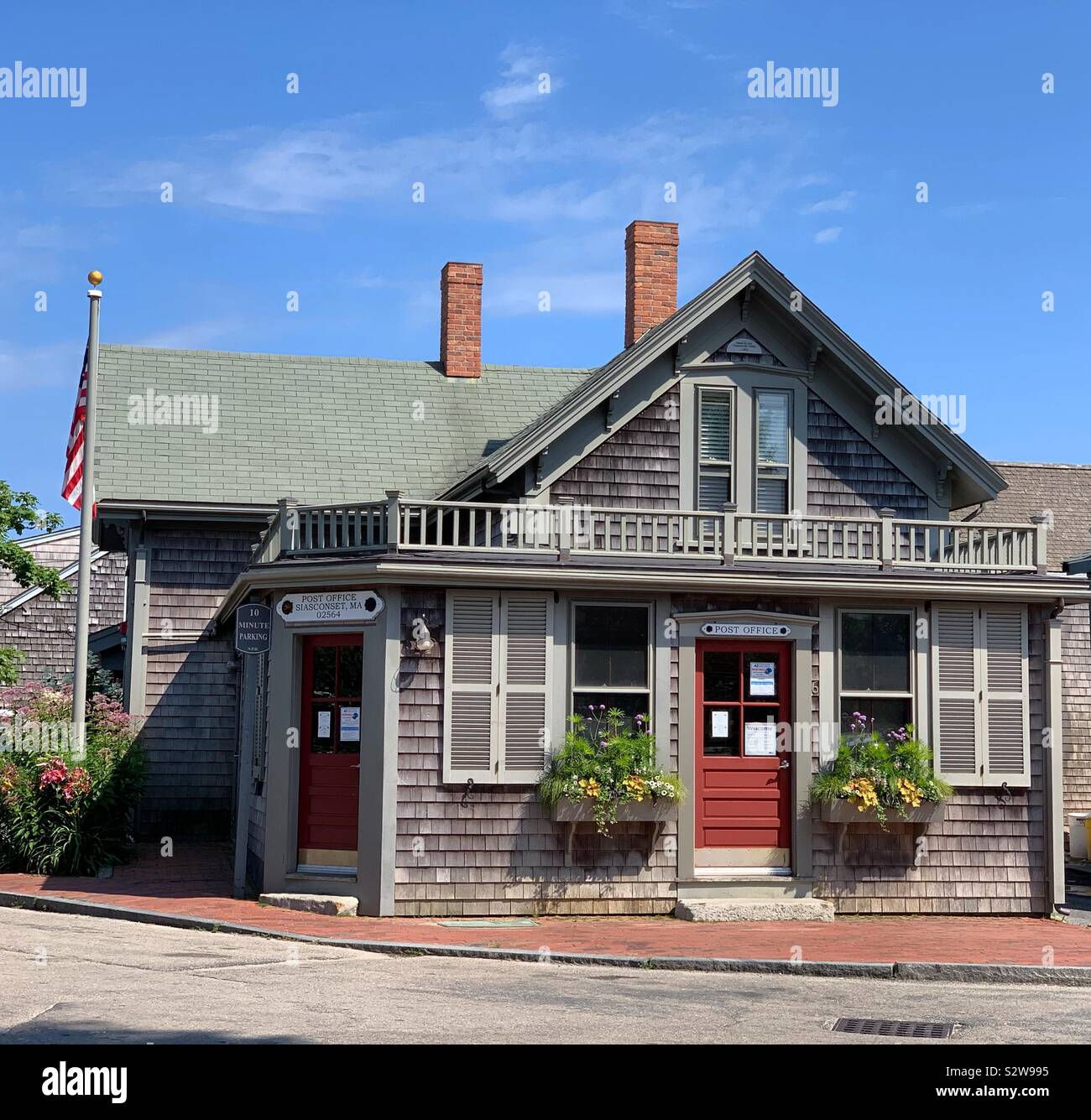 Post Office, Siasconset, Nantucket, Massachusetts, United States Stock ...