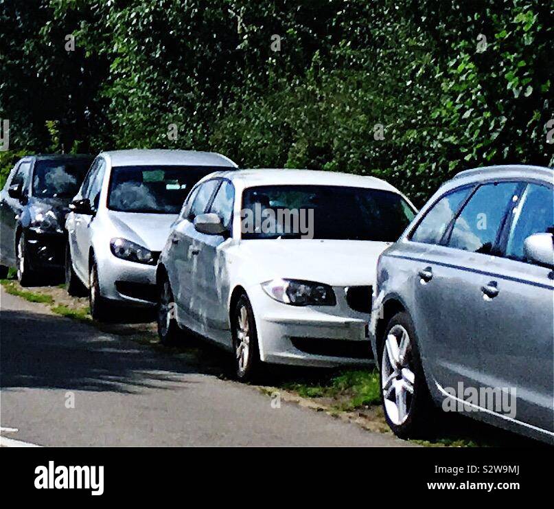 Car Parking Along The Roadside High Resolution Stock Photography and ...