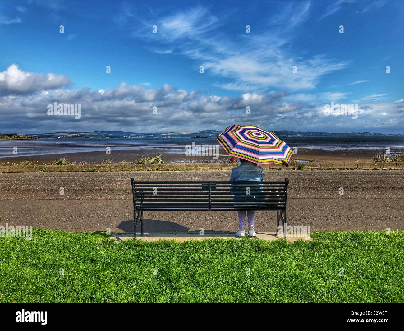 Colourful parasol on the beach hi-res stock photography and images - Alamy