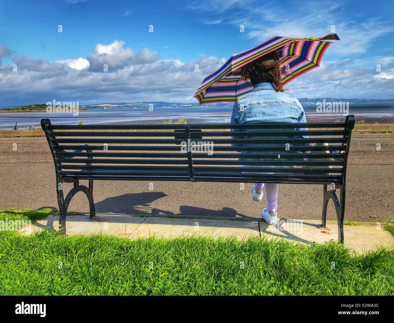 Colourful parasol on the beach hi-res stock photography and images - Alamy