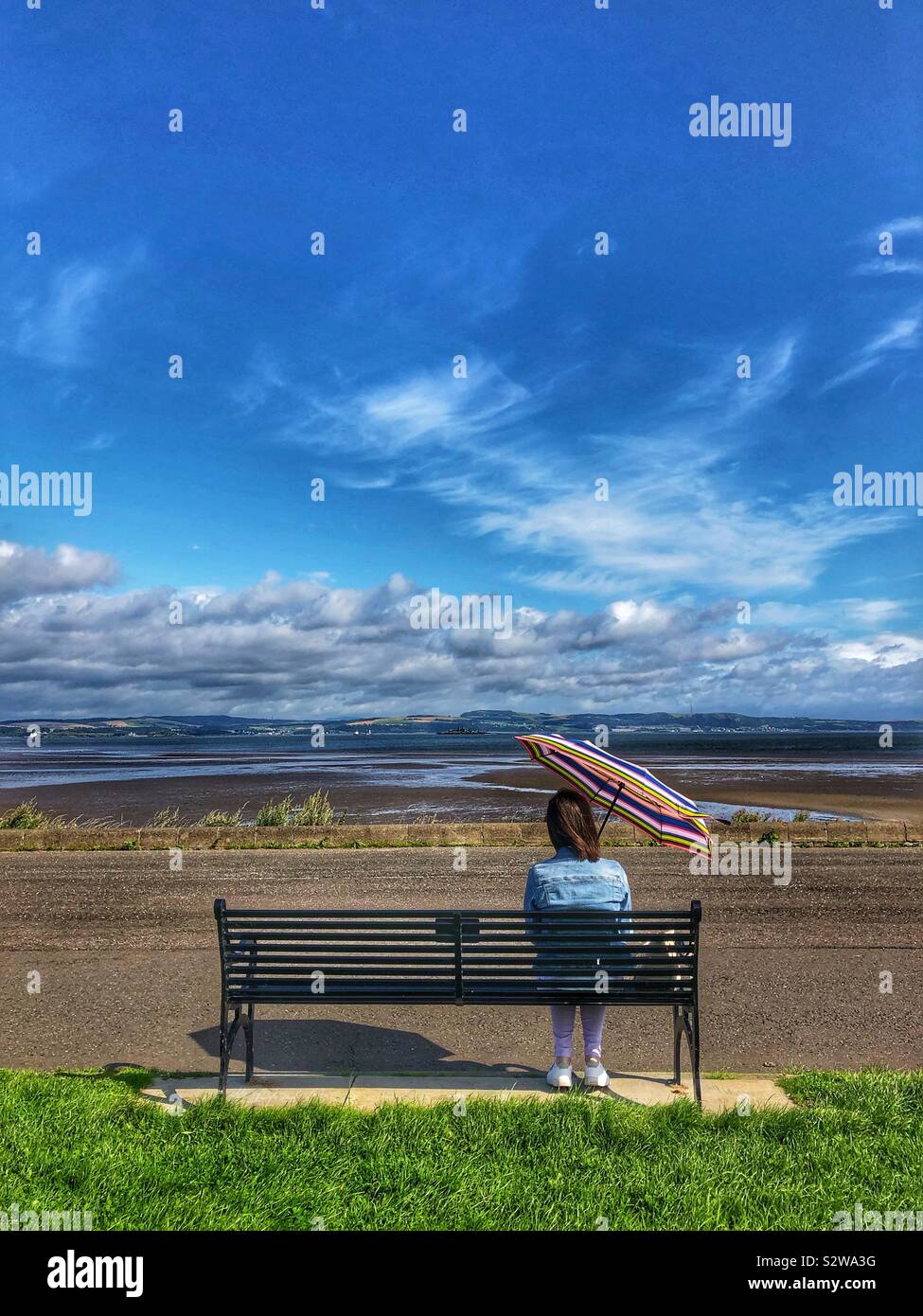 Colourful parasol on the beach hi-res stock photography and images - Alamy