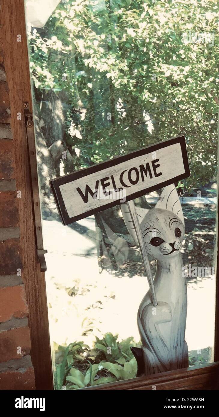 Welcome cat hi-res stock photography and images - Alamy