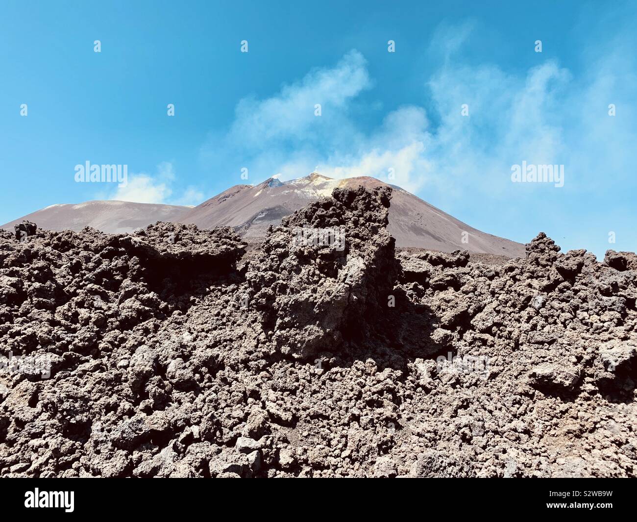 Mount Etna lava rocks Stock Photo - Alamy