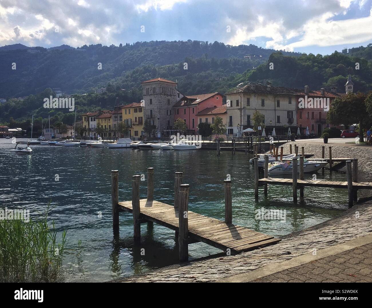 PELLA, ITALY. 19th August 2019. A view of the quiet little Piedmont ...
