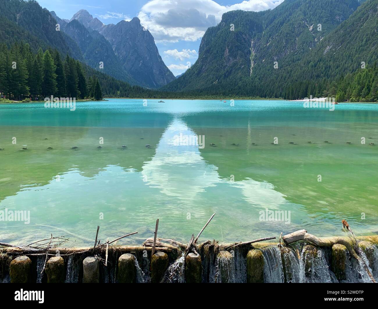 Dobbiaco Lake, Italy Stock Photo - Alamy
