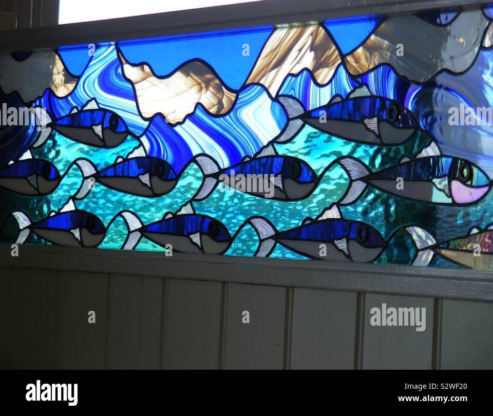 Glass fish art Stock Photo - Alamy