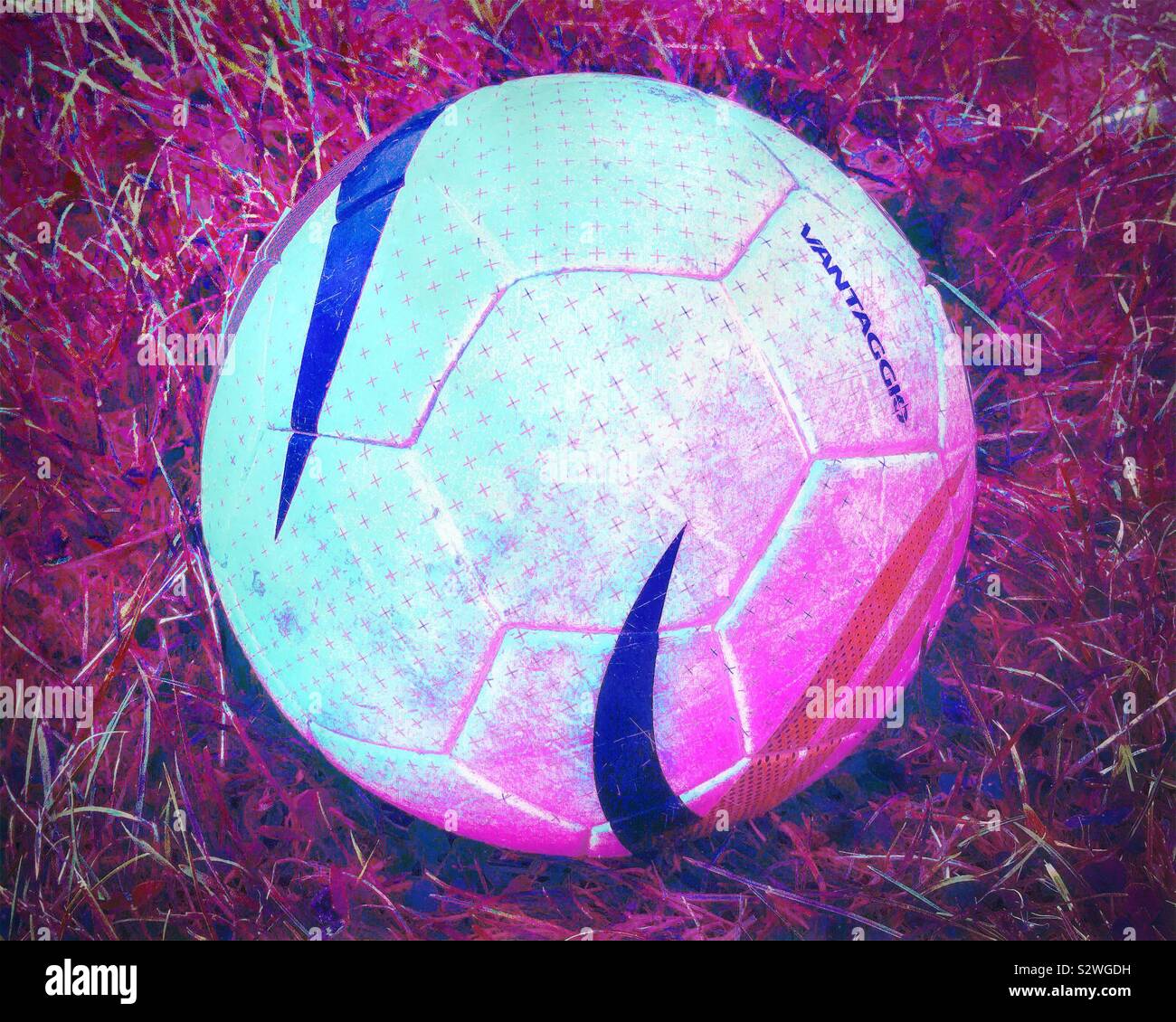 Football on grass hi-res stock photography and images - Alamy