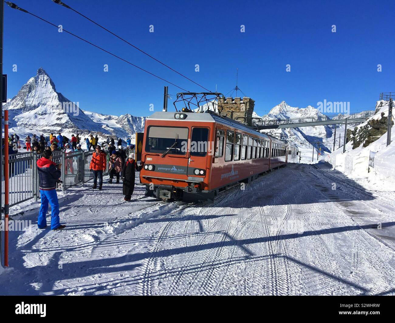 Zermatt train station hi-res stock photography and images - Alamy