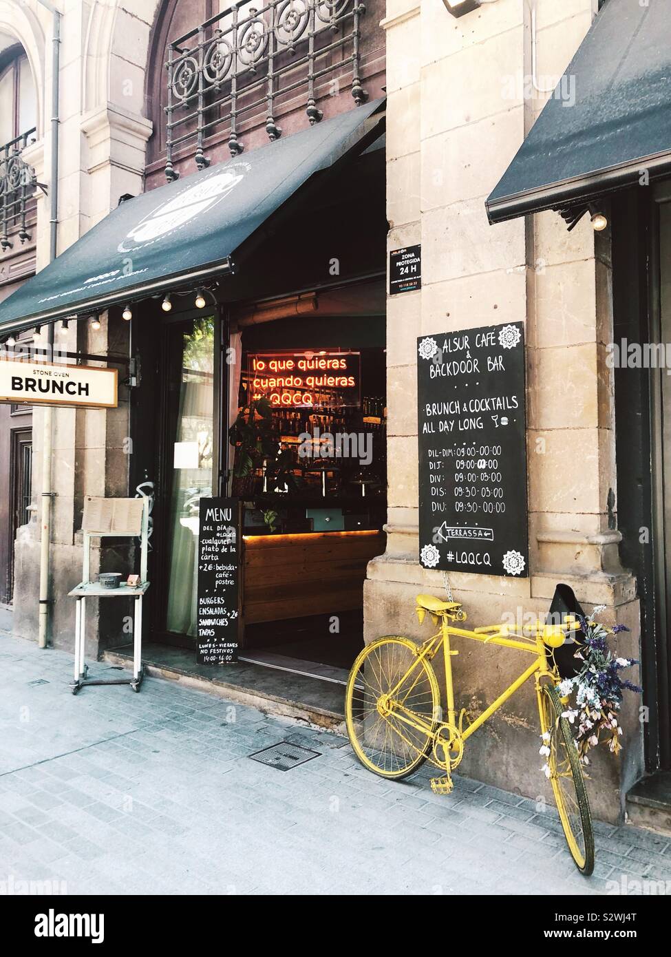 Cafe in Spain Stock Photo - Alamy