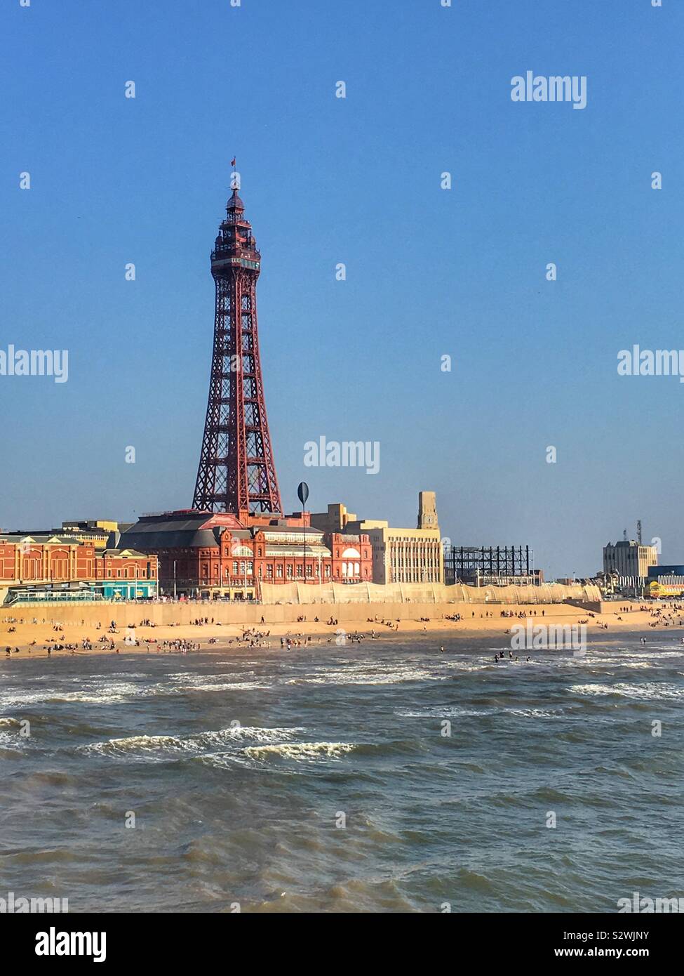 Blackpool seafront on a sunny, summers day Stock Photo - Alamy