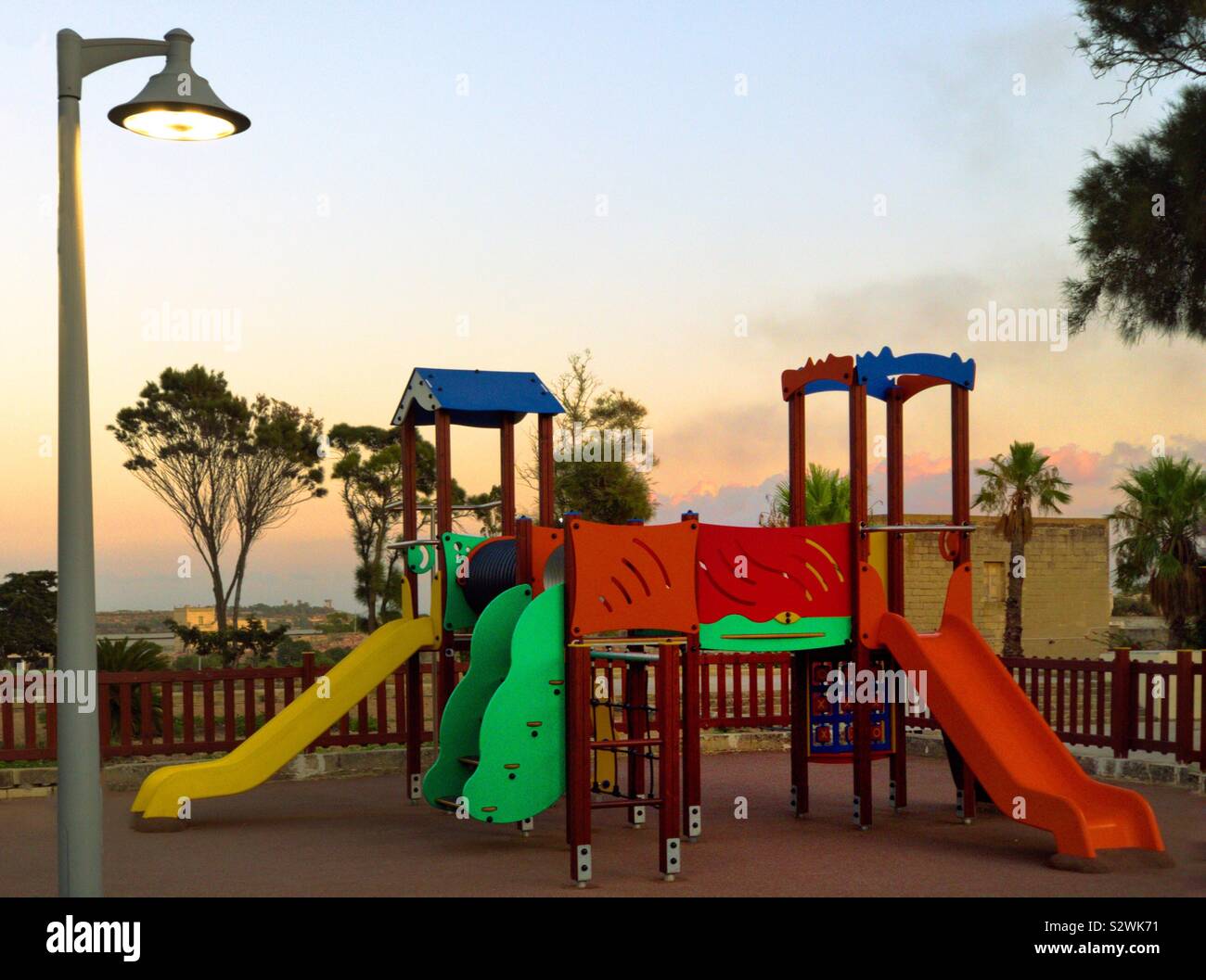 Climbing and sliding playground hi-res stock photography and images - Alamy