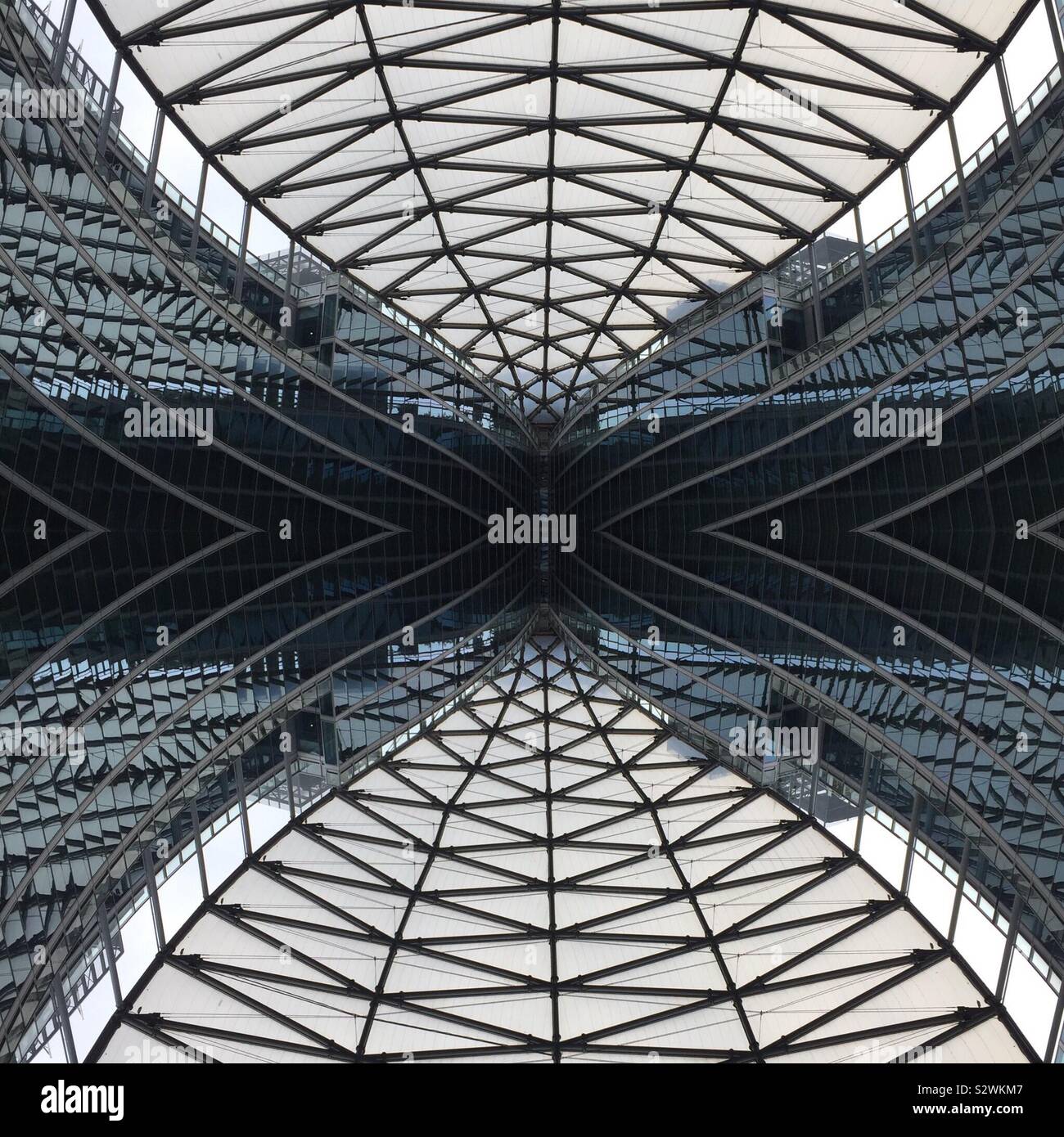 Building architecture symmetry, Milan, Italy Stock Photo - Alamy