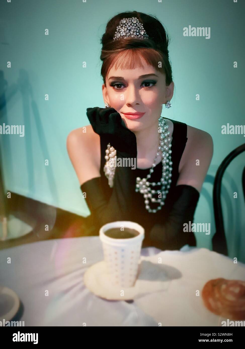 Audrey Hepburn wax statue at Madame Trousseau’s in Time Square, NYC ...