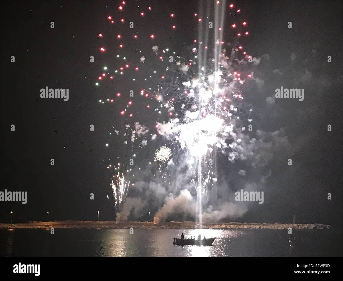 Fireworks at night Stock Photo - Alamy