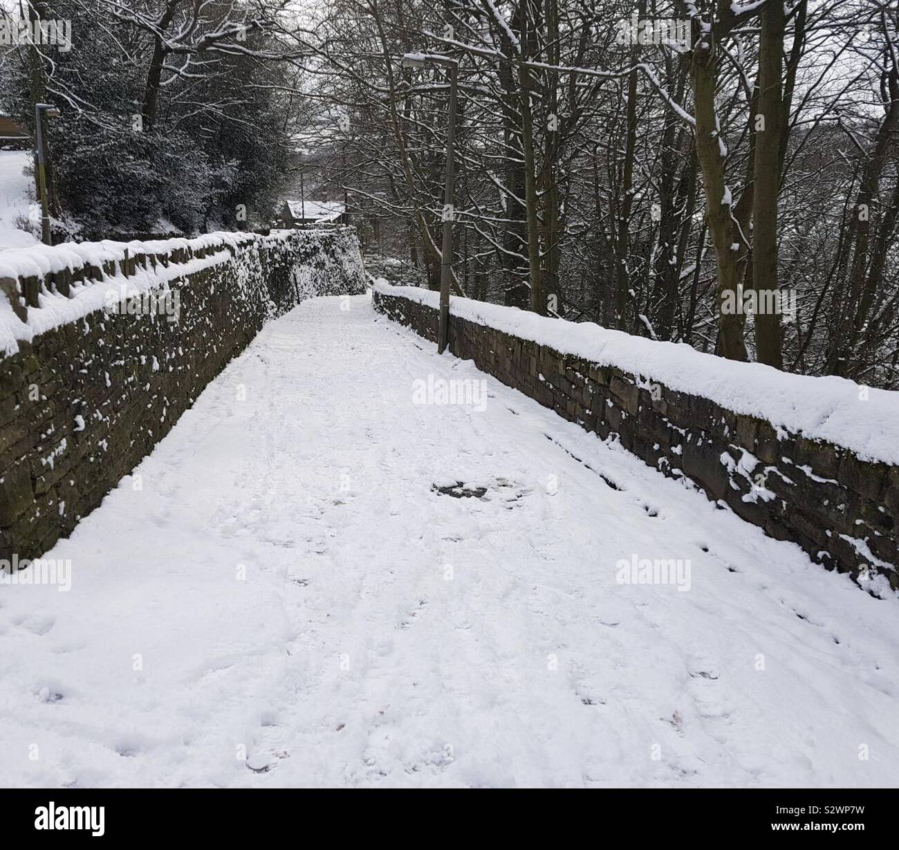The snow lane Stock Photo - Alamy