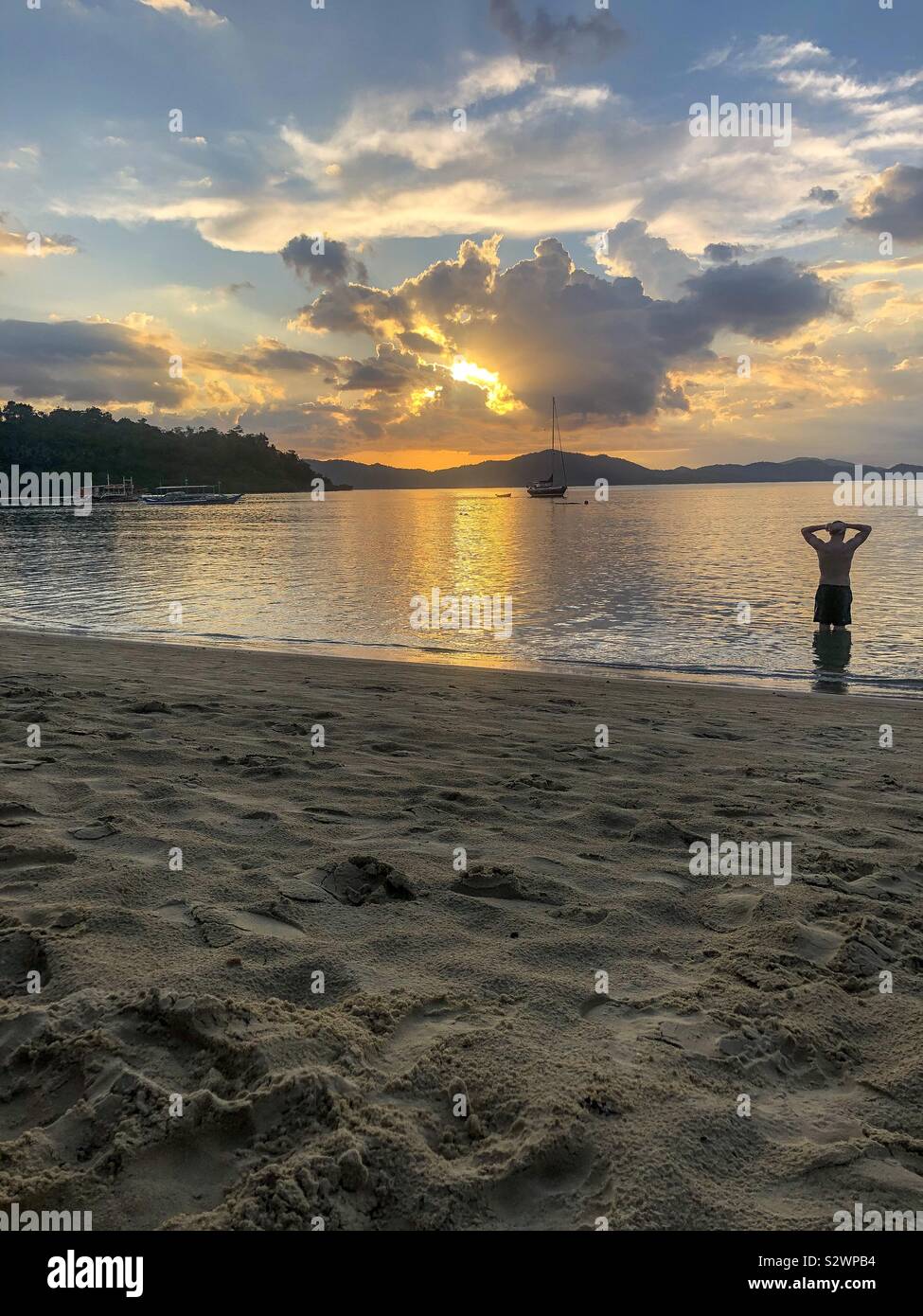 Port Barton sunshine Stock Photo - Alamy
