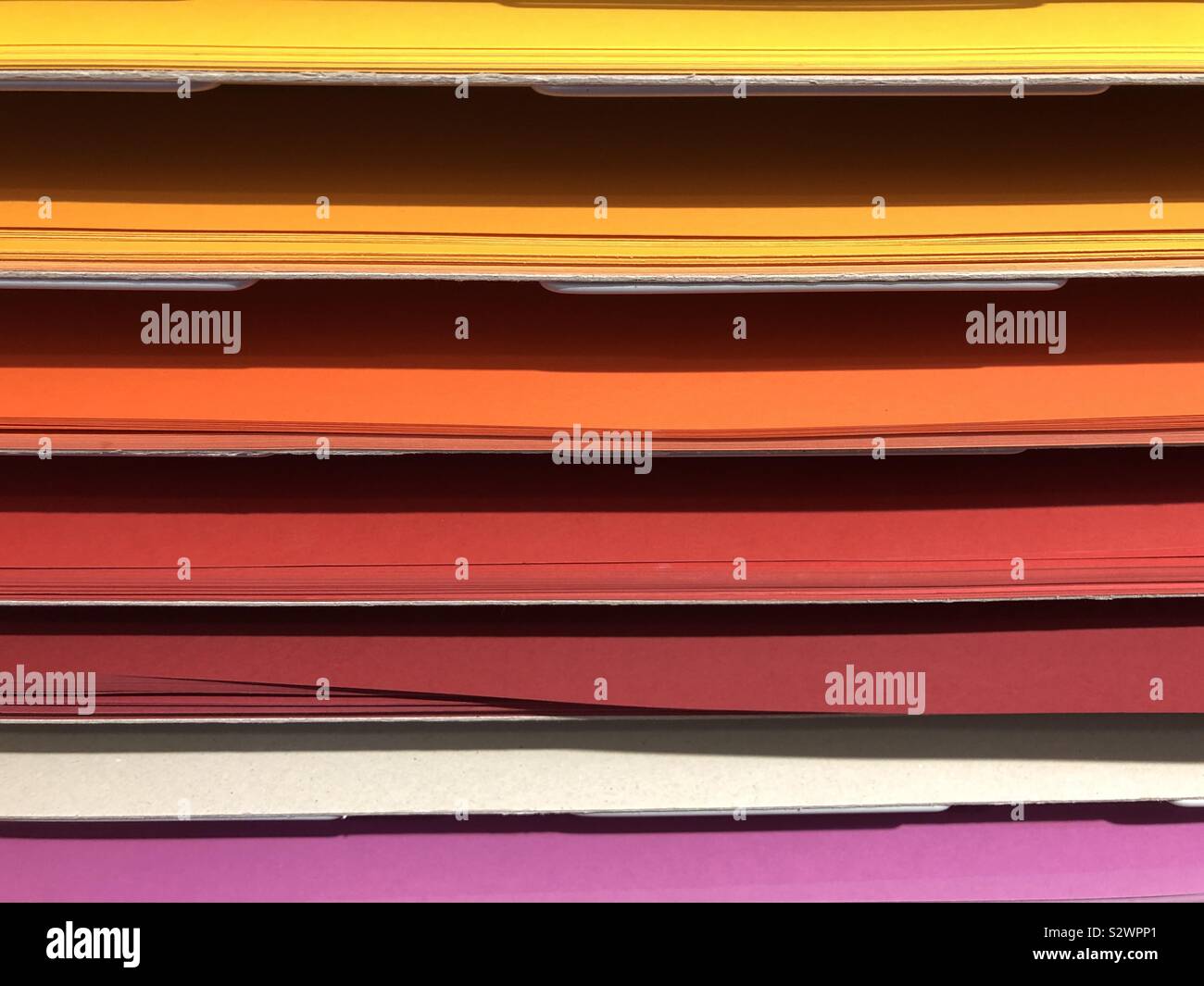 Colorful paper stacks Stock Photo - Alamy