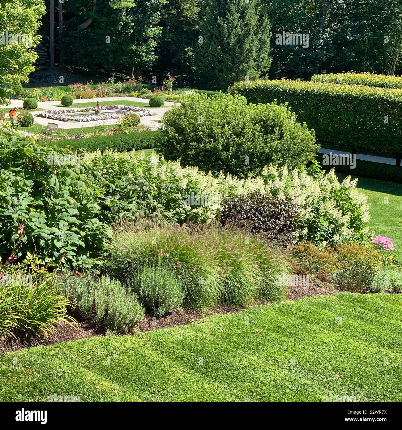 Gardens at the Mount, the home designed by author Edith Wharton, in ...