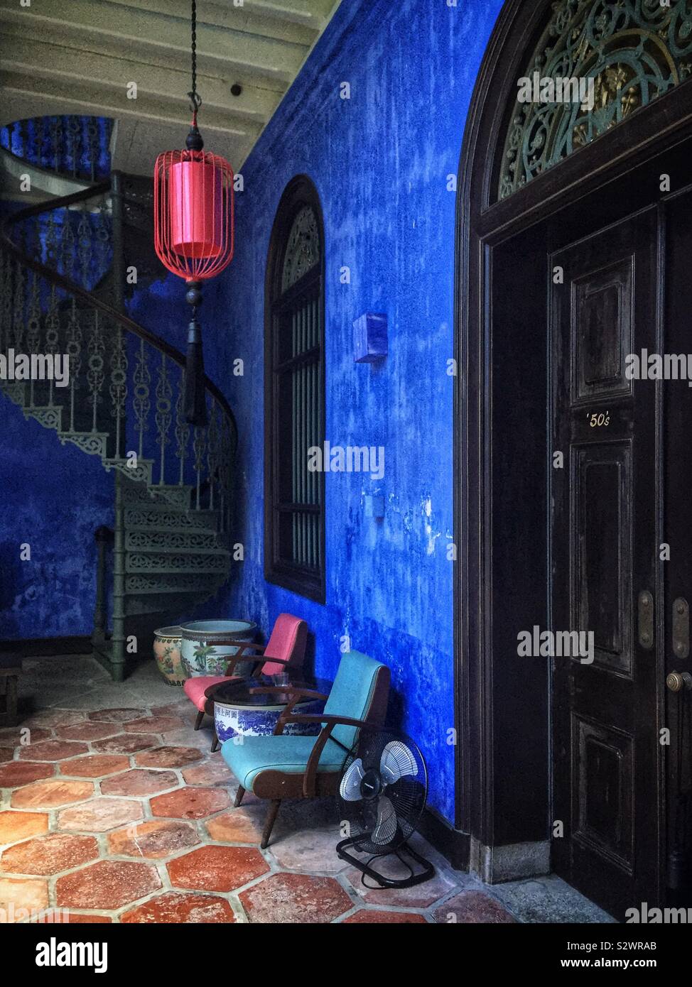 Penang blue mansion hi-res stock photography and images - Alamy