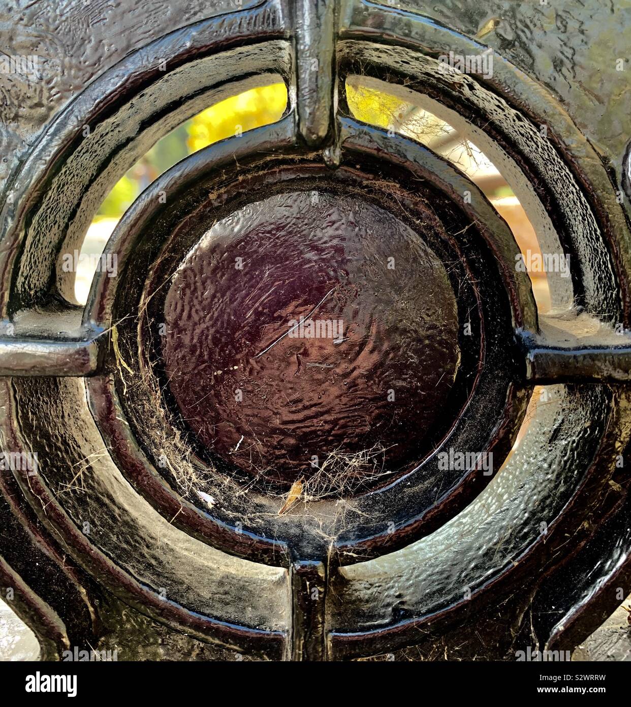 Bench side in a park Stock Photo - Alamy