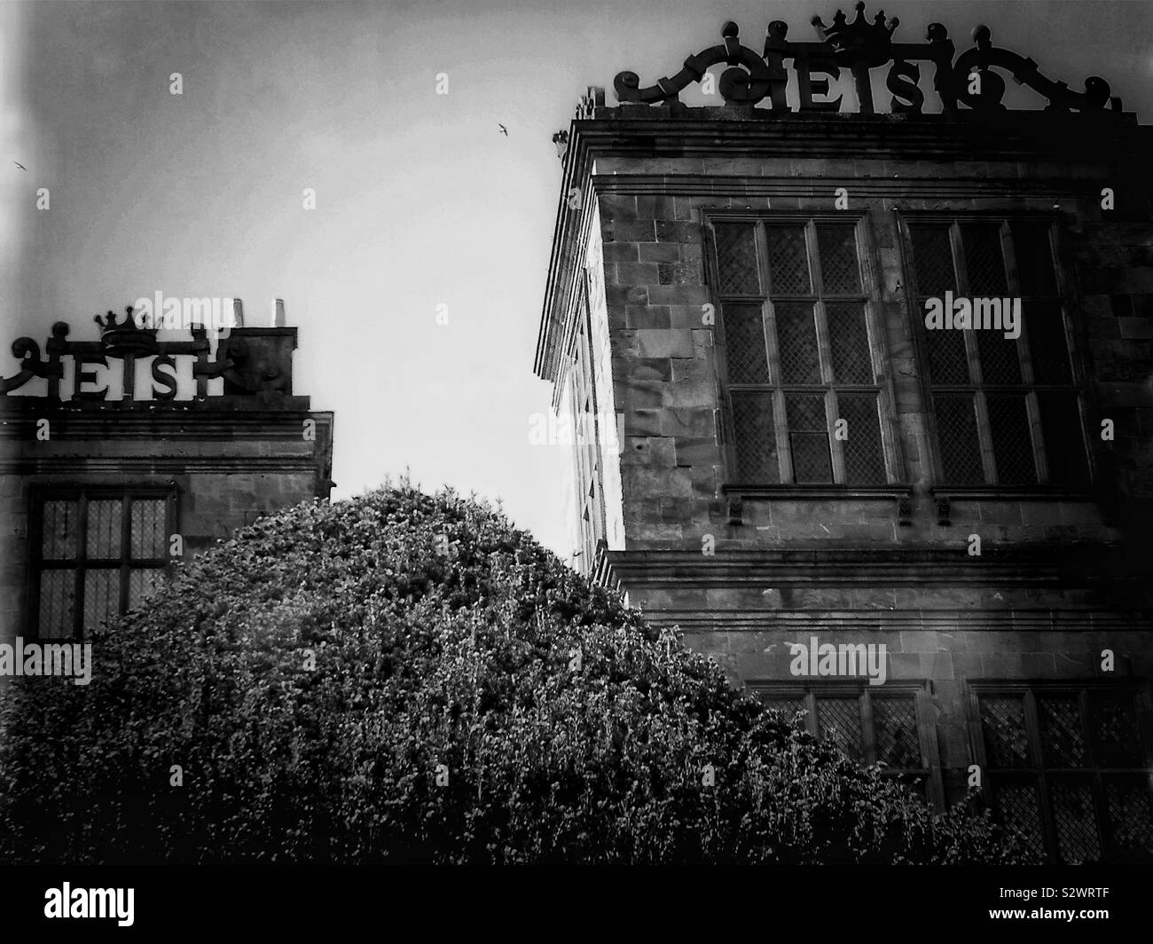 Hardwick Hall, Derbyshire, England. Grade 1 listed Elizabethan country ...