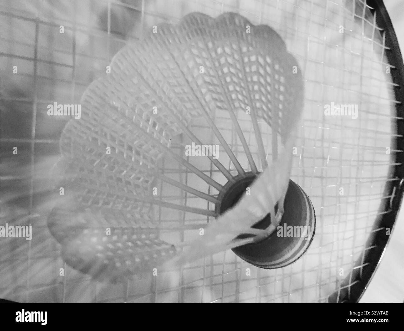Badminton racket Black and White Stock Photos & Images - Alamy