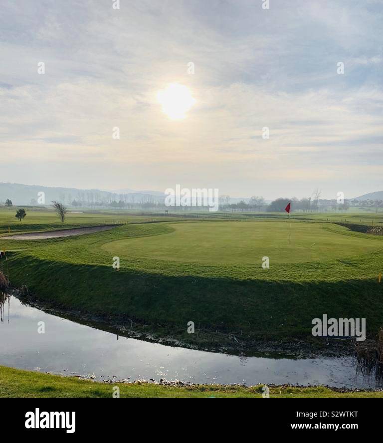 Golf course tranquility Stock Photo - Alamy