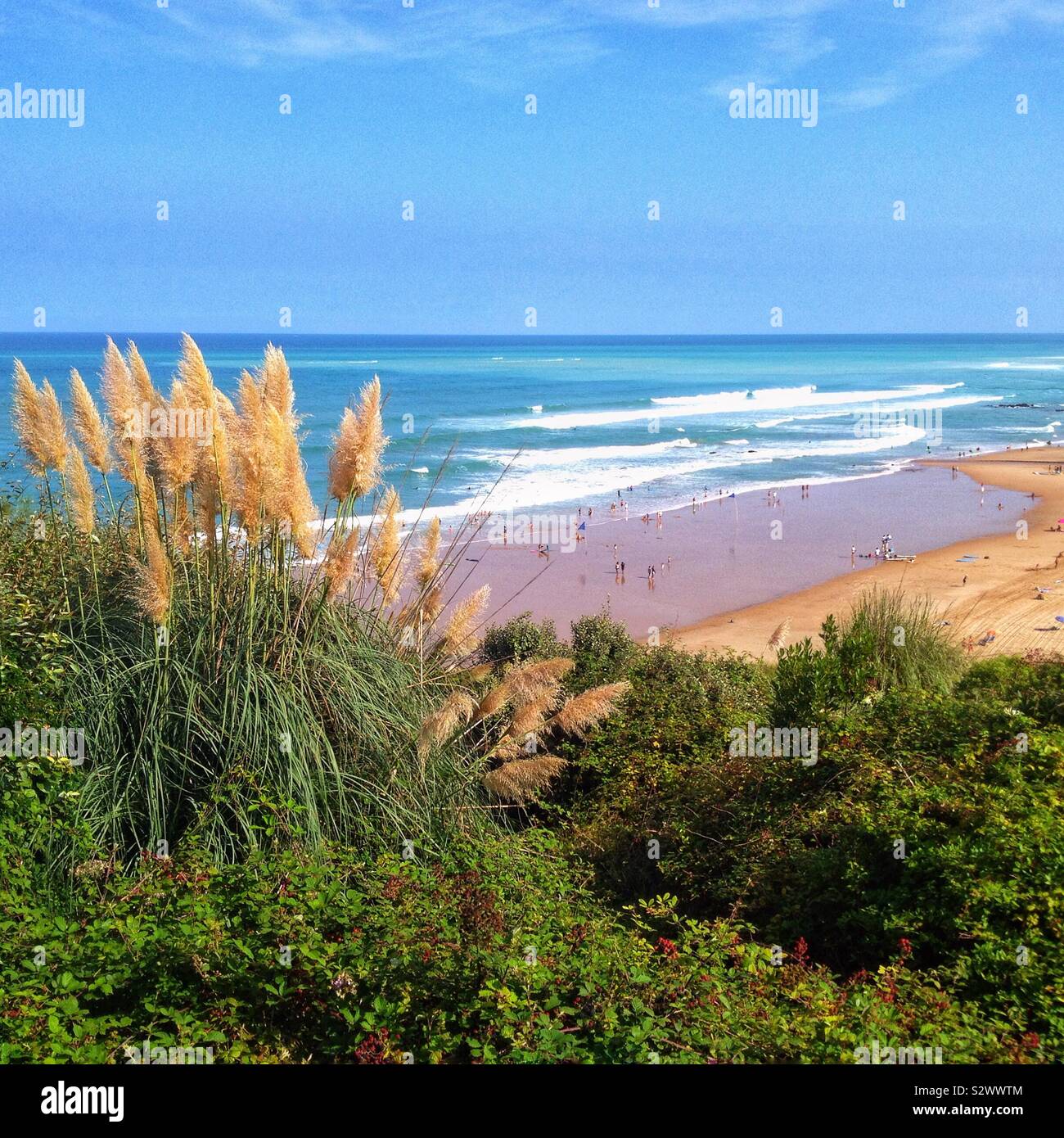 Uhabia Beach, Bidart, France Stock Photo - Alamy