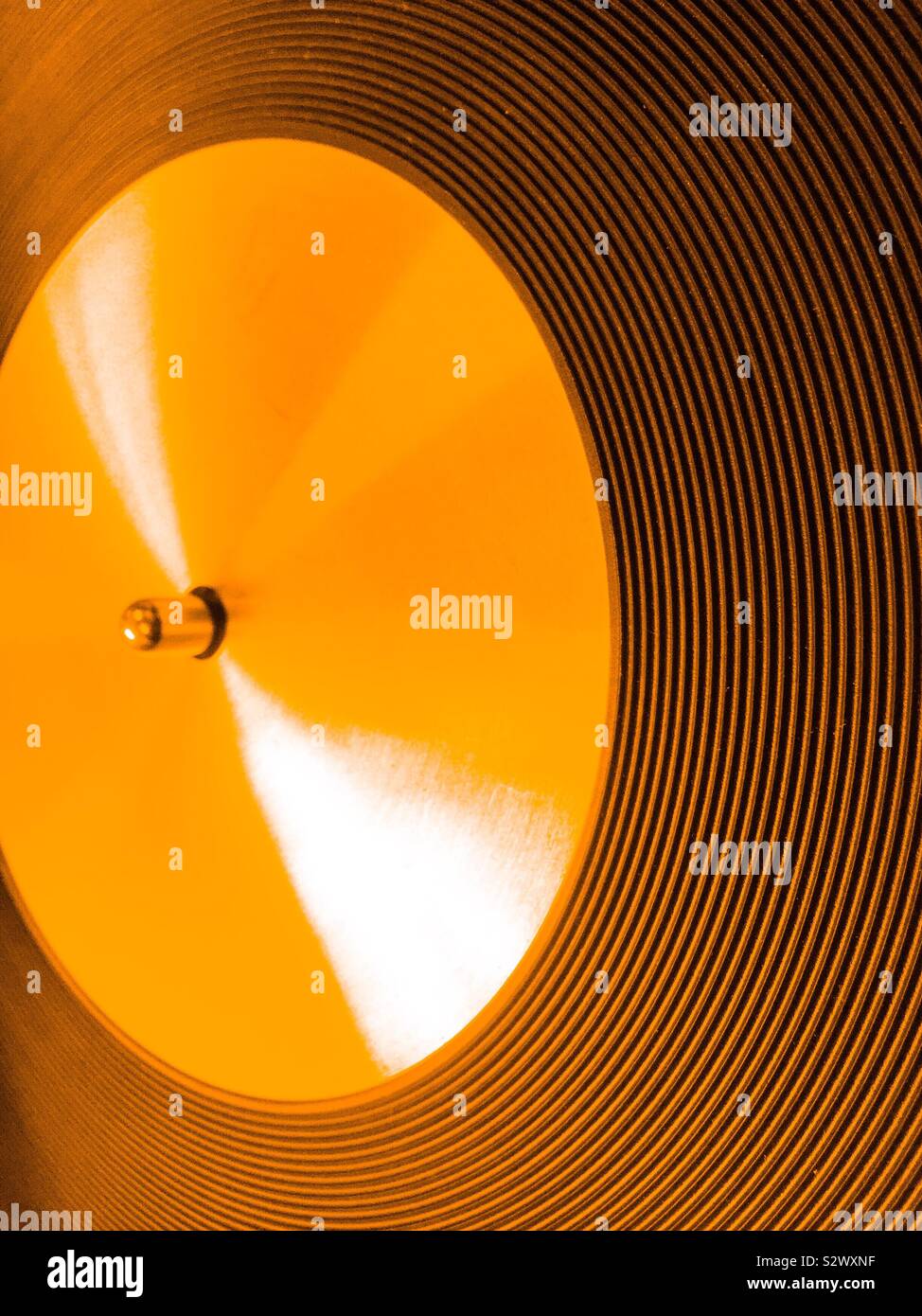 Orange retro vinyl record close up Stock Photo - Alamy