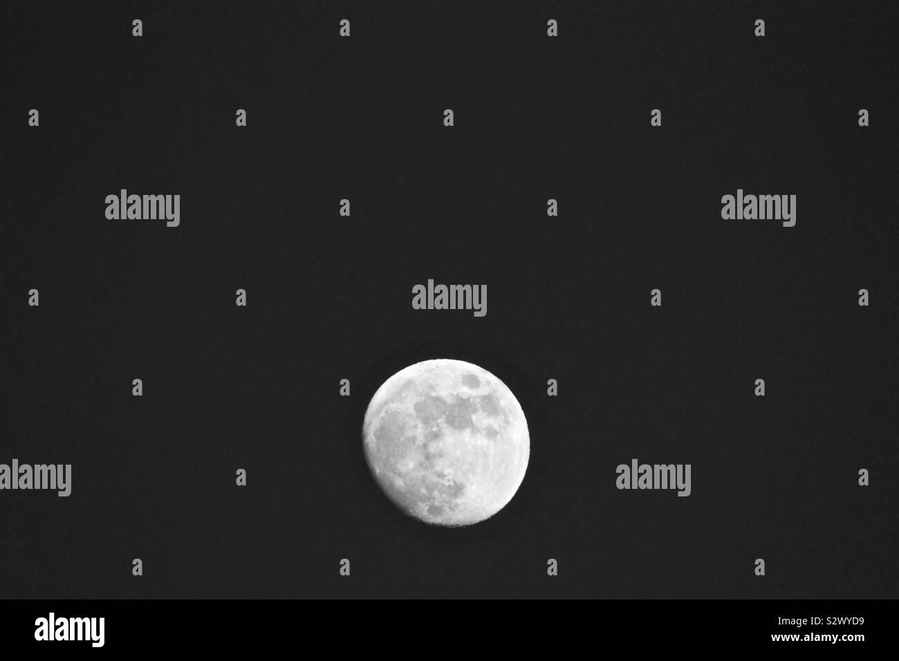 Almost full moon Stock Photo - Alamy