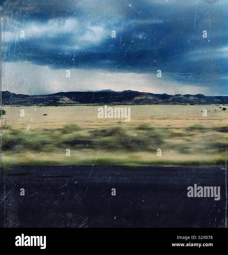 Driving through Arizona Stock Photo - Alamy